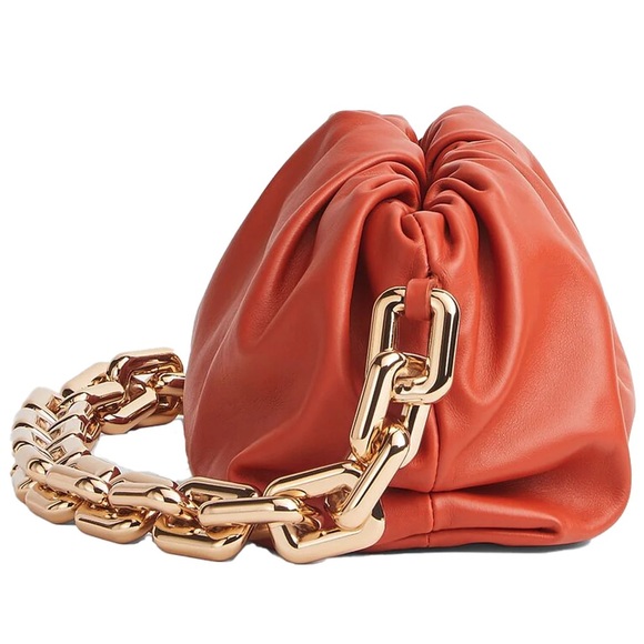 Bottega Veneta | Bags | Bottega Veneta Chain Pouch In Maple | Poshmark